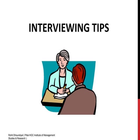 Interviewing tips | PPT