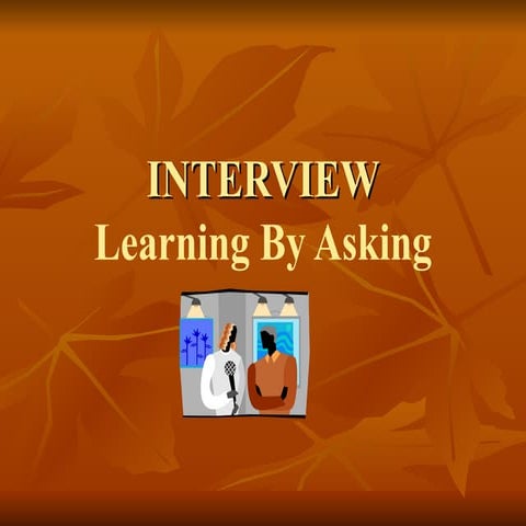 Interviewing As Qualitative Research Pptx