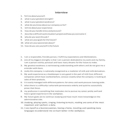 Interview | DOCX | Career Advice | Careers