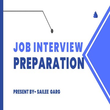 Interview Preparation for freshers searching job | PPT