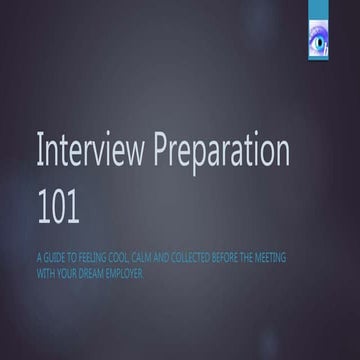 Interview Preparation 101 | PPT