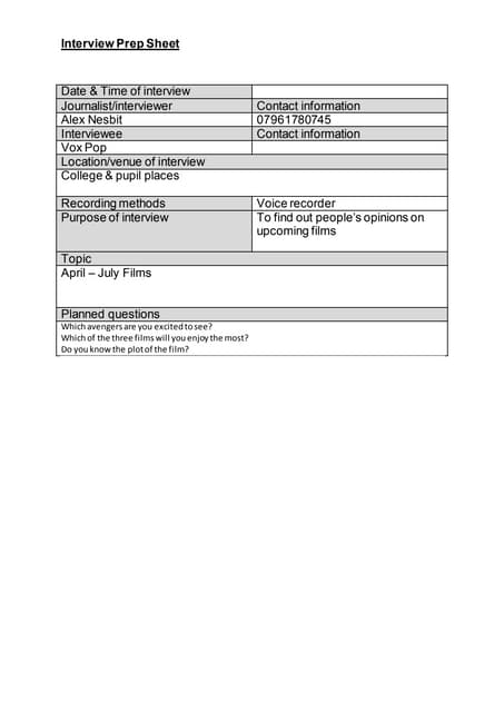 Final major project proposal form | PDF