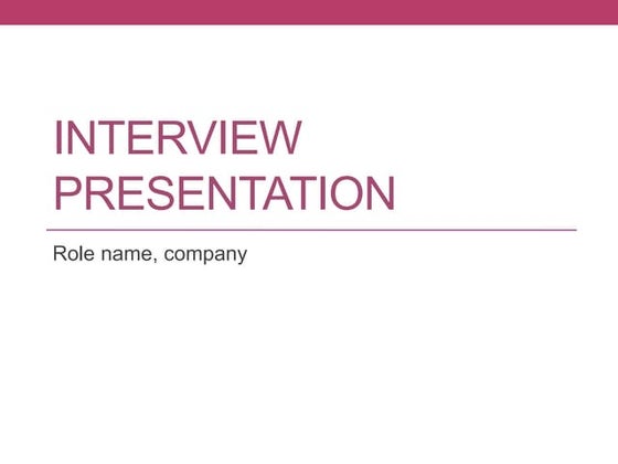 Why Hire Me presentation | PPT