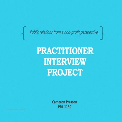 Interview Project Powerpoint | PPT