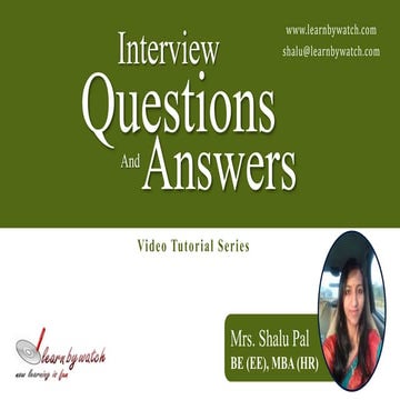 Interview q11 | PPT