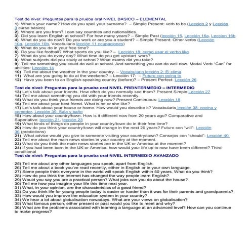 Interview questios Levels.docx | Education