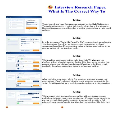 Interview Research Paper. What Is The Correct Way To | PDF