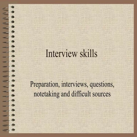 Interview skills | PPT