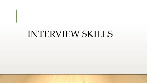 How to Prepare for An Interview.pptx | Internet for Beginners | Internet