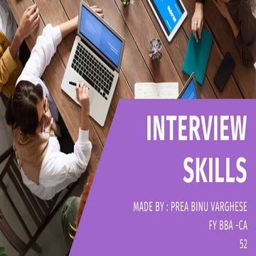 Interview Skills.pptx | Resume Writing and Advice | Job Search