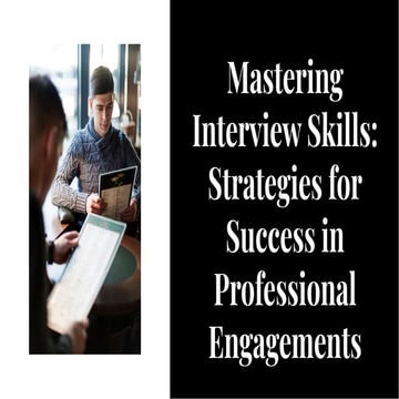 Interview Skills, Strategies, Thoughtful question. | PPT