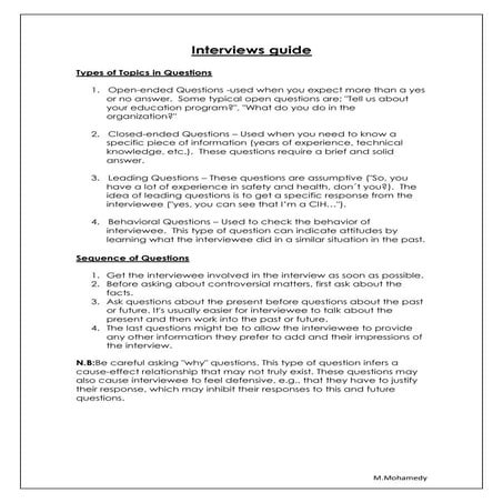 Interviews tips | PDF