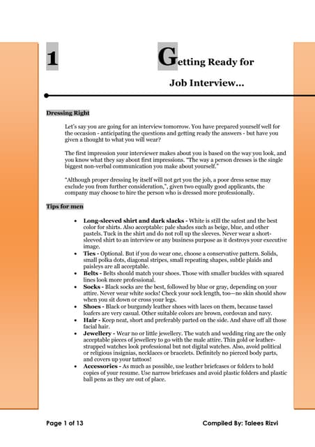JOB INTERVIEW lesson plan quarter three.pptx | Resume Writing and ...