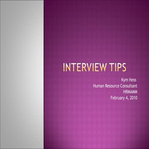 Work immersion interveiw tips | PDF