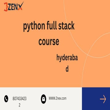 Python Full Stack Course In Hyderabad Location Ppt