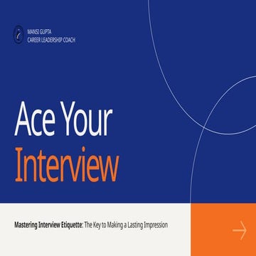 Interview Tips Presentation for college students | PPTX