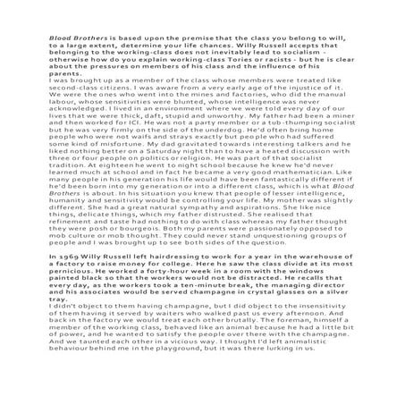 Blood Brothers: Mickey and Edward extract | DOCX