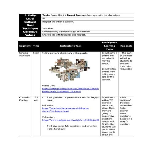 Interview with the character | PDF