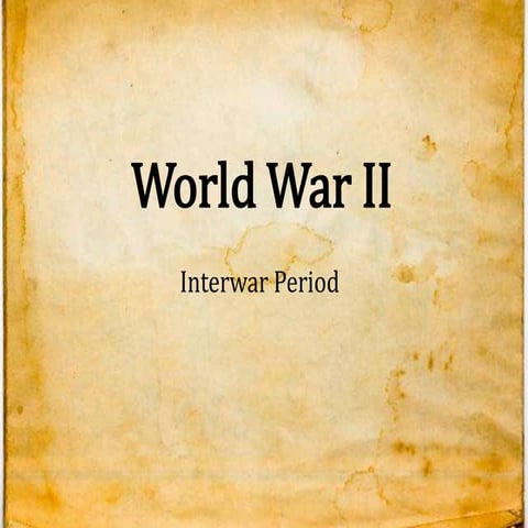 Interwar period | PPT