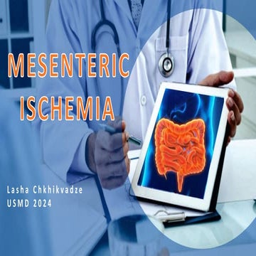 Intestinal ischemia | PPTX