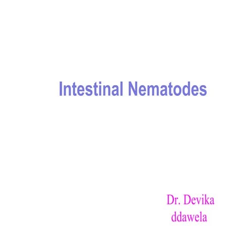 Intestinal nematodes | PPT