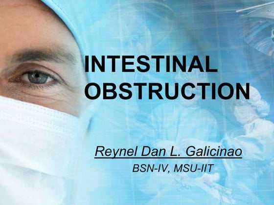 Intestinal obstruction | PPT