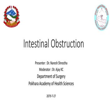 Intestinal Obstruction | PPTX