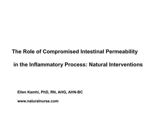 Intestinal permeability ppp i | PPTX