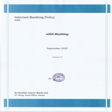 Intetnet Banking Policy for Banks and non banks | PDF
