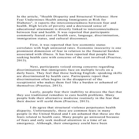 From the article, researchers identify three dimensions of fear as c.docx