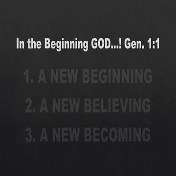 In the Beginning GOD..........................pptx