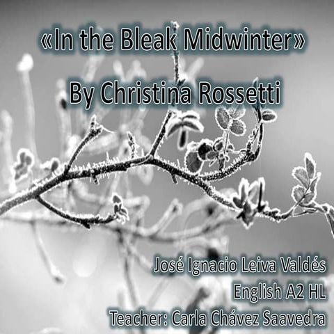 In the bleak midwinter analysis | PPT