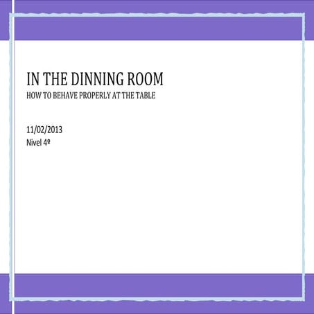 In the dinning room | DOCX