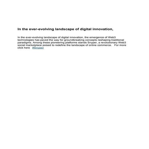 In the ever-evolving landscape of digital innovation, | DOCX