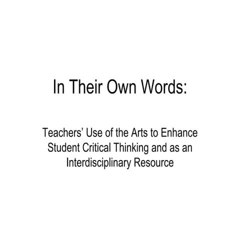 ESSA Arts Integration | PPTX