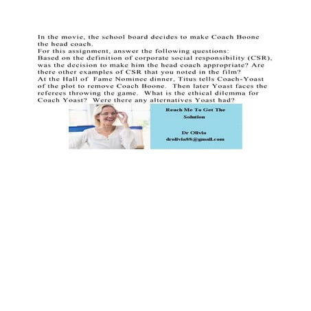 In the movie, the school board decides to make Coach Boone the head .docx