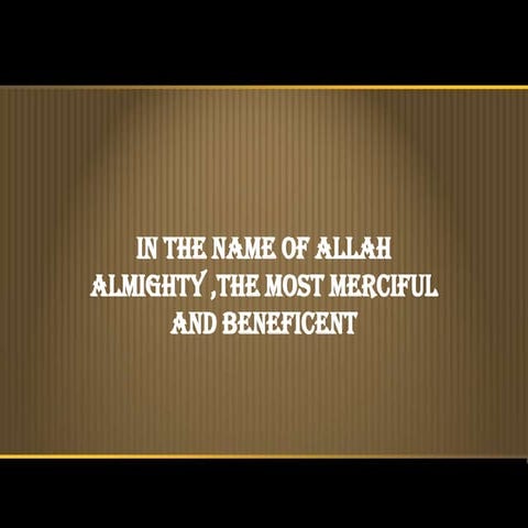 In the name of allah almighty who is (1) | PPT
