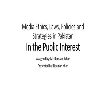 In The Public Interest | PPTX