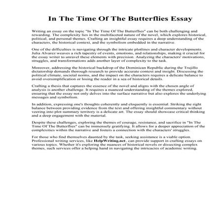 In The Time Of The Butterflies Essay.pdf