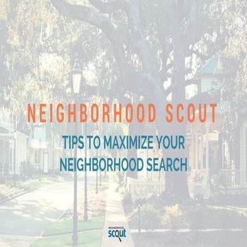 NeighborhoodScout Tips | PDF