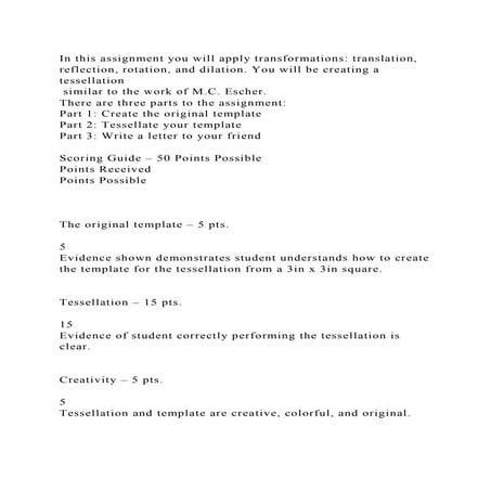 In this assignment you will apply transformations translation, refl.docx