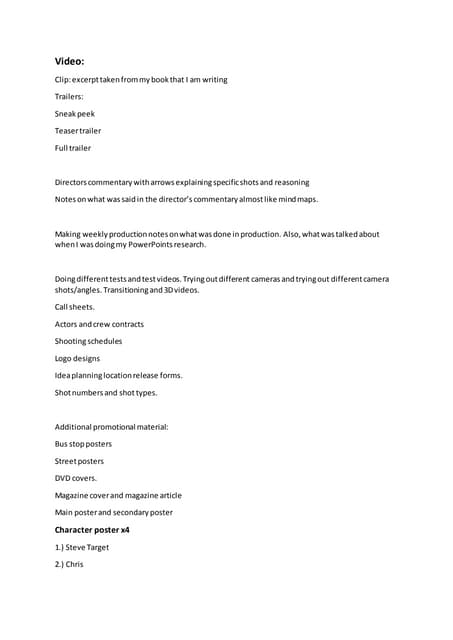 G324 coursework checklist | PDF