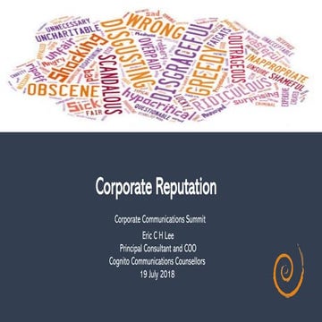 How To Build & Maintain Corporate Reputation | PDF