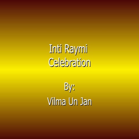 Inti Raymi | PPT