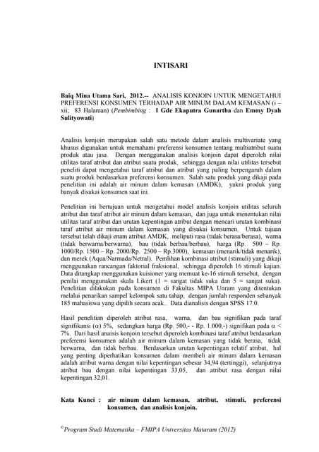 Intisari bq diah fitasari | PDF