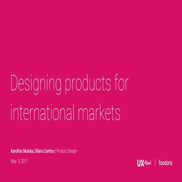 Designing Products for International Markets | PDF