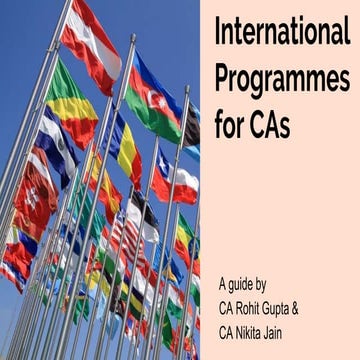 International Programmes for CAs | PPTX | Resume Writing and Advice ...