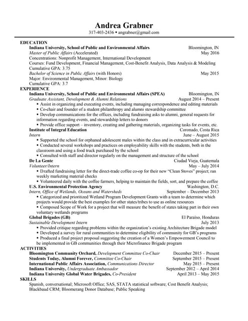 ClassPeters Resume 01 | PDF