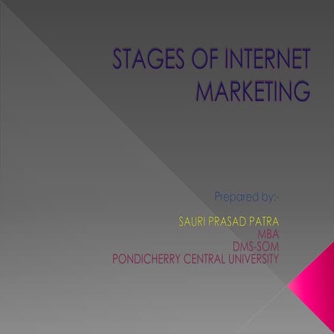 Stages of Internet Marketing | PPTX