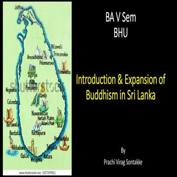 Intoduction and expansion of buddhism in srilanka | PDF